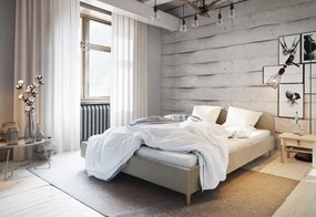 Čalouněná postel LOFT, 120x200, itaka 16 + rošt + pěnová matrace DE LUX