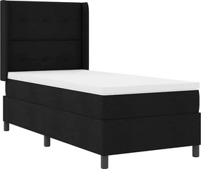 Postel s boxspringem s polštářem Černý 200 x 80 cm textil 3341611