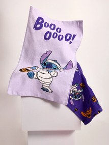 Sinsay - Sada bavlněných ručníků na ruce s halloweenským motivem 2 pack Stitch - fialová