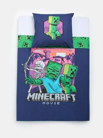 Sinsay - Sada oboustranného povlečení Minecraft - námořnická modrá
