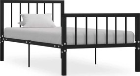 vidaXL Rám postele kov 100 x 200 cm [284563] Barva: Černá