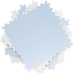 Ricokids velká pěnová puzzle podložka 60x60 cm 4 ks modrá a bílá pro děti
