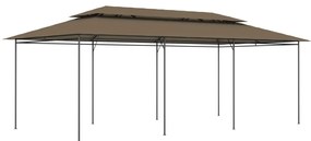 vidaXL Altán 600 x 298 x 270 cm taupe 180 g/m²