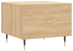 Konferenční stolek dub sonoma 50 x 50 x 40 cm kompozitní dřevo - Default Title