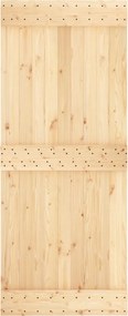 vidaXL Posuvné dveře s kováním 85 x 210 cm masivní borové dřevo [3202988]