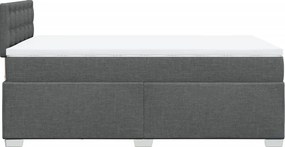 Box spring postel s matrací tmavě šedá 120x200 cm textil 3285870