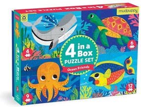 Mudpuppy Puzzle Oceán sada 4 v 1