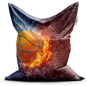 Sablio Sedací vak Classic Basketbalový míč - 150x100 cm