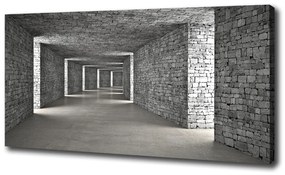Wallmuralia Foto obraz na plátně Tunel z cihel 100x50