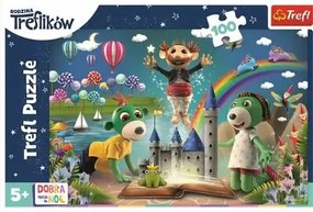 Trefl - Puzzle - Treflíci: Pohádkový večer / 100 dílků / 41 x 27.8 cm