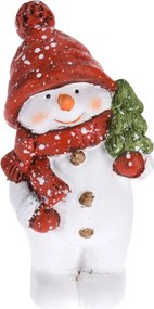 Vánoční figurka sněhulák 14 cm