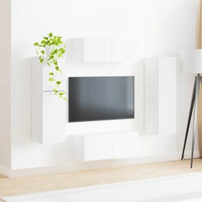 Sestava TV skříněk 4 ks Bílá Kompozitní dřevo 3409033