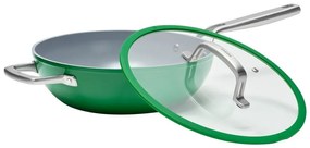 Wok pánev s poklicí/s keramickým povrchem ø 28 cm Meda 3.0 – FABINI