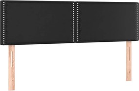 Box spring postel s matrací černá 140x200 cm umělá kůže 3141065