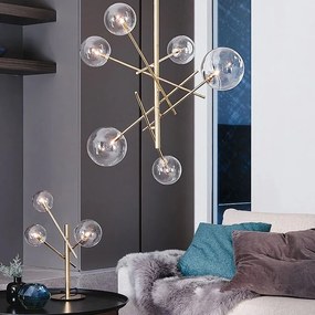 Tolight, Závěsná lampa - skleněné koule 6 ks APP919-6CP, zlatá, OSW-03231