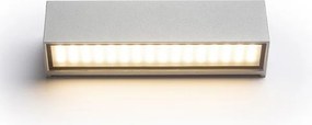 RED R13527 CAMARGUE nástěnná stříbrnošedá satinované sklo 230V LED 6W IP65 3000K - RED - DESIGN RENDL
