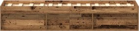 Rám postele bez matrace Staré dřevo 75x190 cm Technické dřevo 3329309