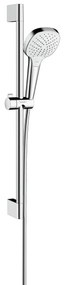 Hansgrohe Croma Select E, sprchová sada Vario se sprchovou tyčí 65 cm, bílá/chromová, HAN-26582400