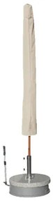 Slunečník s volánem Doppler Gastro Magic Junior Alu Wood 2 x 2 m - přírodní (slonovinová kost)