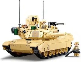 Sluban Model Bricks M38-B0892 Bitevní tank M1A2 Abrams / LEGO - kompat