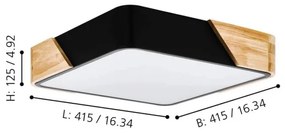 Eglo 99389 - Stropní svítidlo GRIMALDINO 2xE27/28W/230V