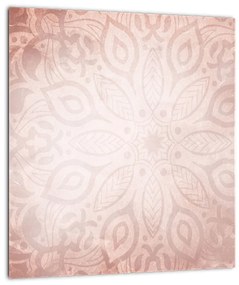 Obraz - Růžová mandala (30x30 cm)