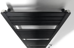 Sapho, TONDI-E elektrické topné těleso, rovné, 450x1330 mm, 500W, černá matná