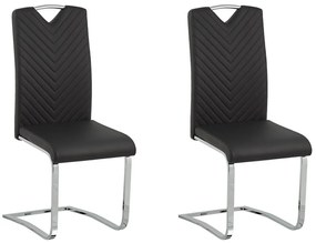 Set 2 ks. jídelních židlí PINACCO (černá). 1026795