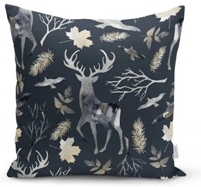 Sada 4 vánočních povlaků na polštář a běhounu na stůl Minimalist Cushion Covers Christmas Forest