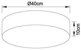 Globo 15365D - LED Stmívatelné stropní svítidlo SINNI LED/24W/230V + DO
