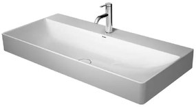 Duravit DuraSquare - Umyvadlo 1000x470 mm, bez přepadu, s otvorem pro baterii, DuraCeram, WonderGliss, bílá 23531000411