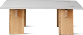 Eberhart Furniture  Konferenční stolek Arnold s betonovou deskou - Concrete Light / Oak Light / Oak Light