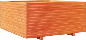 Zahradní truhlík voskově hnědý 100x100x49,5 cm masivní borovice 3282541