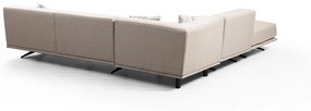 Designová rohová sedačka Kessya béžová - pravá