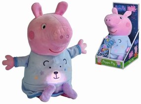 Usínáček simba peppa pig 2v1 plyšový usínáček hrající + světlo, modrý