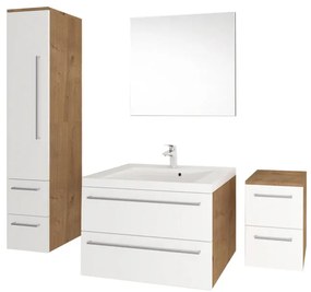 Mereo Mereo, Bino koupelnová skříňka horní 63 cm, levá, Multidecor, CN695PINO