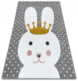 Dětský kusový koberec PETIT Králík šedý Rozměr: 140x190 cm