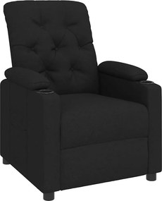 Polohovací křeslo černé textil 339104