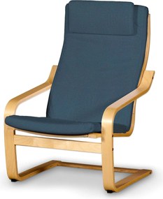 Sedák na křeslo IKEA Poäng II barva modrá látka pletený vzor