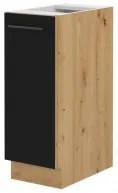 Dolní kuchyňská skříňka na koš Morgan 15 D 3 CARGO BB (dub artisan + čierna). 1032517