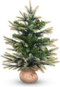 Umělý vánoční stromek 60 cm, smrček Penny s 2D a 3D jehličím v jutovém obalu