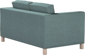 Potah na pohovku IKEA  Karlanda 2-místná, krátký barva modrá látka pletený vzor