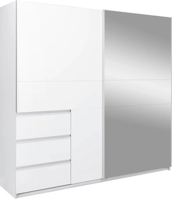 XXXLutz ŠATNÍ SKŘÍŇ S POSUVNÝMI DVEŘM, bílá, 215/210/61,5 cm P & B - Šatní skříně - 000885001002