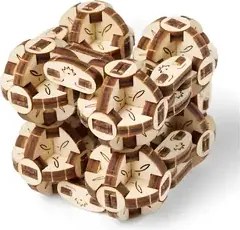 UGEARS 3D puzzle Flexi-kubus 2.0 / od 14 let / 144 dílků / Obtížnost: