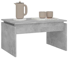 Konferenční stolek betonově šedý 68 x 50 x 38 cm dřevotříska - Default Title