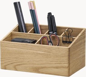 Organizér na psací stůl z dubového dřeva se zásuvkami Oakywood