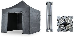Nůžkový párty stan 3x3 m TENTino BIG HEXAGON Barva opláštění: 17A - ANTRACIT