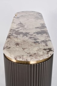 Komoda Stilig ST917 158 cm grafit/zlatá/mramor
