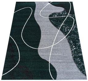 Kusový koberec moderní OTTO 05 šedý zelený Rozměr: 200x290 cm