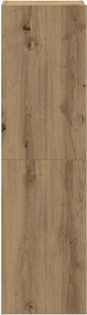 Sada 8 kusů nástěnné TV skříňka dub artisan kompozitní dřevo 3328956